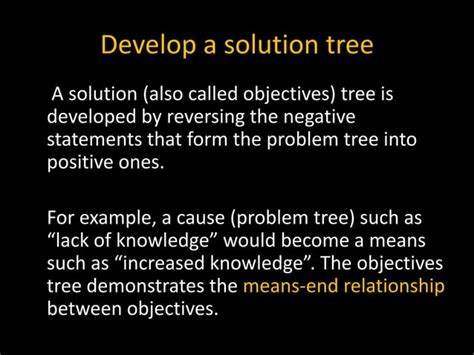 Developing A Problem Tree Pptx
