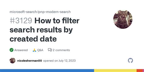 How To Filter Search Results By Created Date · Microsoft Search Pnp