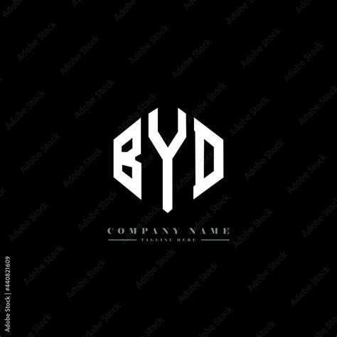 Byd Letter Logo Design With Polygon Shape Byd Polygon Logo Monogram Byd Cube Logo Design Byd