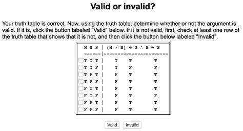 Solved Use The Truth Table To Show Whether The Argument Is Chegg