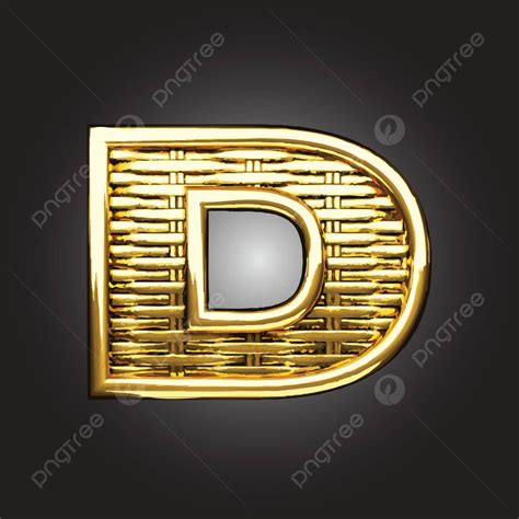 Vector Golden Figure Texture Letter Figure Photo Texture Letter