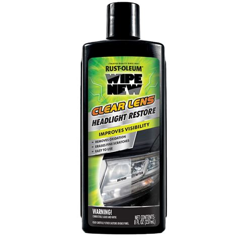 Rust Oleum Wipe New Clear Lens Headlight Restore 381403s 8 Oz