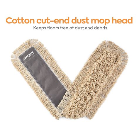 Coastwide Professional Cut End Dust Mop Head Cotton 48 X 5 White 2