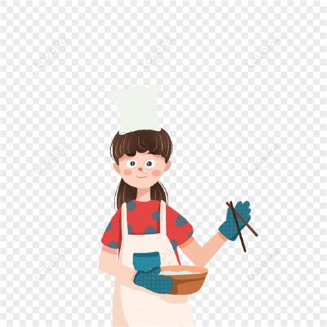 여성 요리사 요리 Png 일러스트 무료 다운로드 Lovepik
