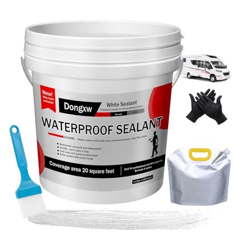 Dongxw Self Leveling Lap Sealant Whiterv Roof Sealant For Camper Roof Repair Rv Caulk Stop