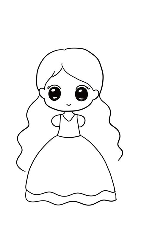 儿童公主简笔画大全图片19张 几塔之家