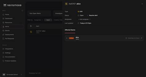 Manage Incidents With Alerts Terramate Cloud Terramate Docs