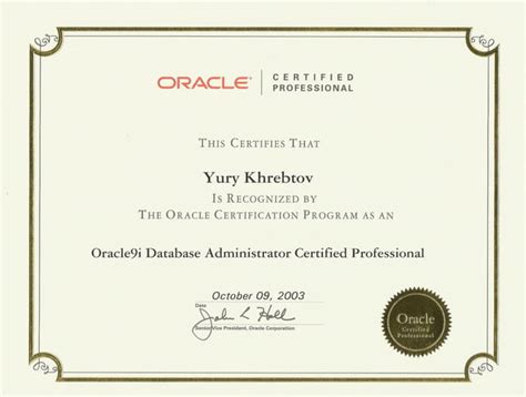 Oracle 9i Database Administrator Certified Professional Pdf Databases Computer Software