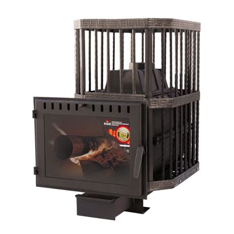 Печь НМК Сибирь 24 Панорама чугунная купить в Москве