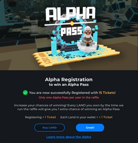 더 샌드박스 알파 — 알파 패스 추첨 안내 이번 알파 시즌을 완벽하게 즐기기 위한 알파 패스를 어떻게 구할수 By 더