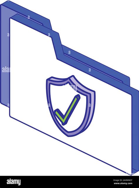 File And Shield Design Of Security System Warning Protection Danger Web Alert And Safe Theme