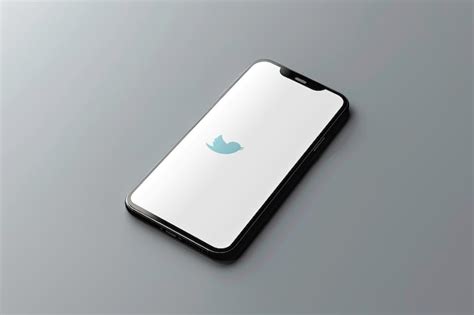 Twitter Mobile Interface Mockup Template Premium Ai Generated Image