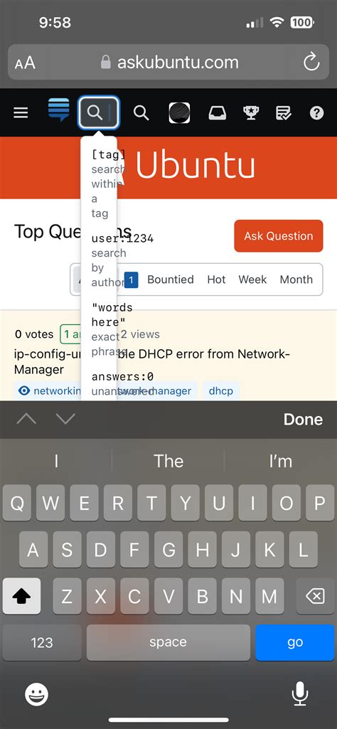 The New Ui Has Two Search Fields On An Iphone And Does Not Display