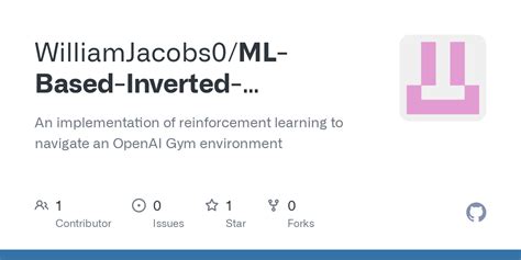 GitHub WilliamJacobs ML Based Inverted Pendulum Control An Implementation Of Reinforcement