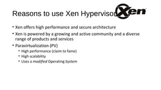 Xen Installation Presentation PPT