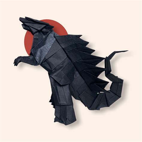 Origami Godzilla How To Make An Origami Godzilla Step By Step