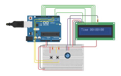 Circuit Design Stopwatch Tinkercad