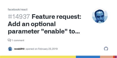 Feature Request Add An Optional Parameter Enable To All Hooks