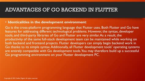 Ppt Why Should You Use A Go Backend In Flutter Powerpoint