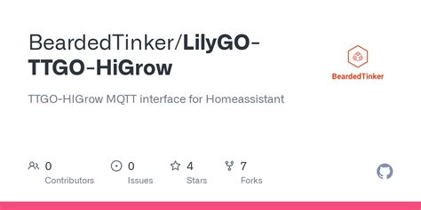 GitHub BeardedTinker LilyGO TTGO HiGrow TTGO HIGrow MQTT Interface For Homeassistant
