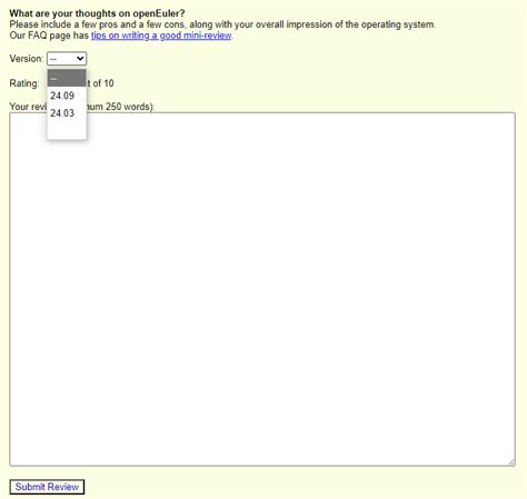 邀请openEuler用户来DistroWatch为openEuler打分并留下宝贵的使用体验 新闻与活动 社区资讯及活动 openEuler 论坛