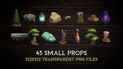 Artstation Fantasy Forest 2d Sprites Kit Game Assets