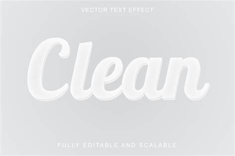 Premium Vector Clean 3d Text Effect Premium Vector Clean 3d Text Effect