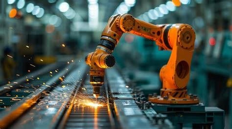 Premium Photo Robotic Arm Assembly Line Automation