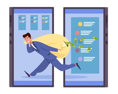 Premium Vector Phone Password Hacking Threat Onboarding App Mobile Template