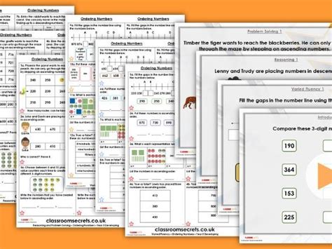 Year 3 Ordering Numbers Autumn Block 1 Step 9 Maths Lesson Pack Teaching Resources