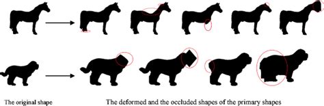 Samples Of Shapes From The Eth 80 Database With Their Deformed And Download Scientific Diagram