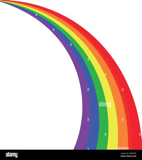 Rainbow Curve Pride Symbol Magic Color Icon Stock Vector Image Art
