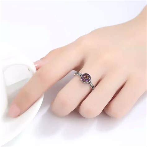 Сребърен пръстен Аметист Silver Sense