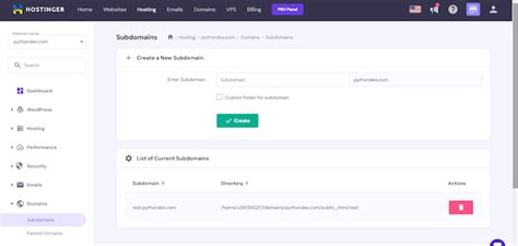How To Create Subdomain In Hostinger Hostwizly
