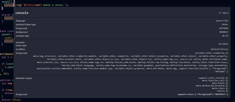 One Token Foreground Rule Per Line For Semantic Tokens In Token