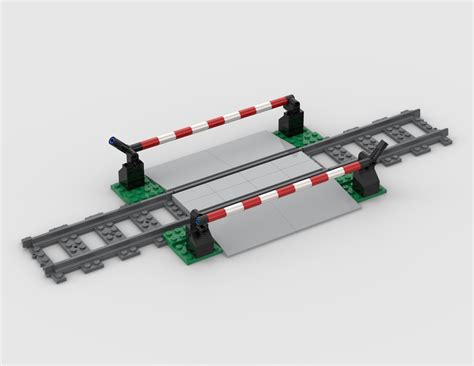 Lego Moc Railroad Crossing By Igrolabs Rebrickable Build With Lego