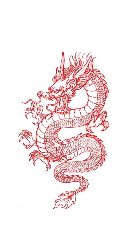 Red Shenron Tattoo