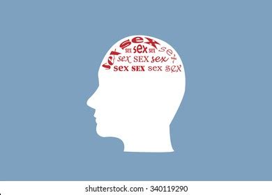 Side View Silhouette Man Inscriptions Sex Stock Vector Royalty Free Shutterstock