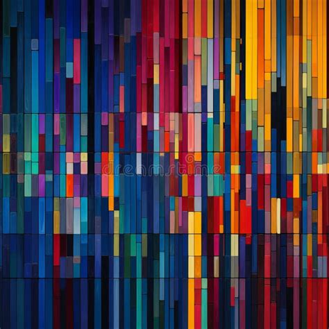Vibrant Abstract Modern Wall Art Colorful Lines And Dots In Tonalist