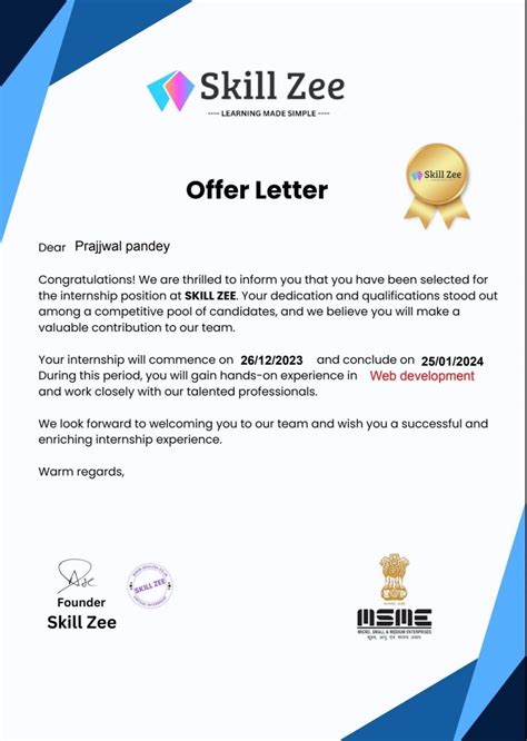 Prajjwal Pandey On Linkedin Skillzee Coding Fun Internship