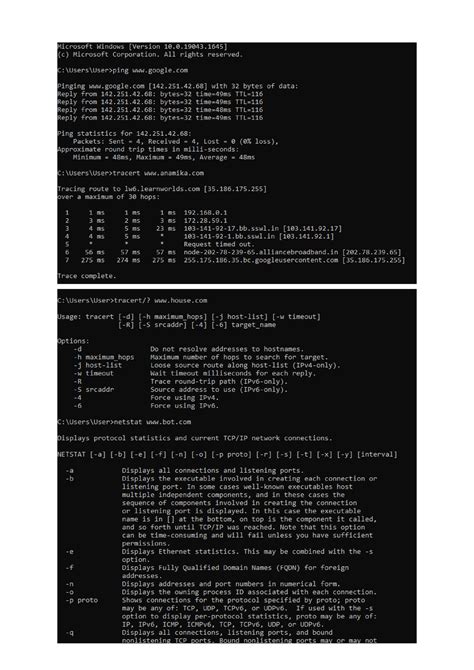 Commands Networking Good Masters Research Studocu
