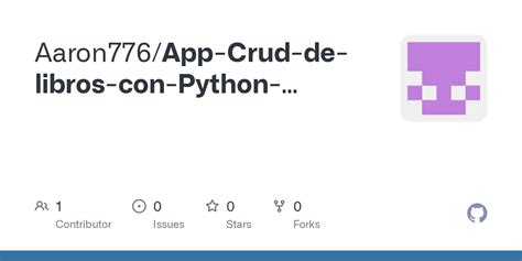 Github Aaron776app Crud De Libros Con Python Sqlite3 Y Tkinter