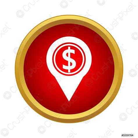 Map Pointer Icon Simple Style Stock Vector Crushpixel