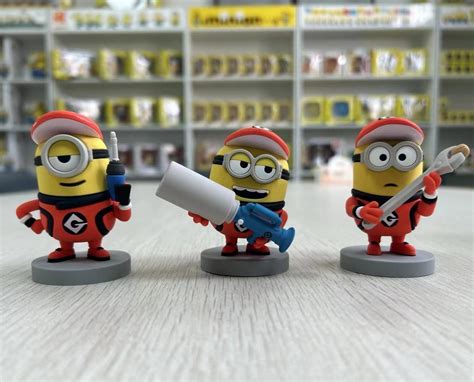 2025 Despicable Me 4 Super Minions Action Figures Doll Jerry Phil Carl Dave Pvc Model Statue