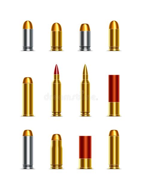 Bullets Drawing Stock Illustrations 616 Bullets Drawing Stock