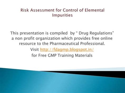 Residual Solvent Limit Calculation Ppt