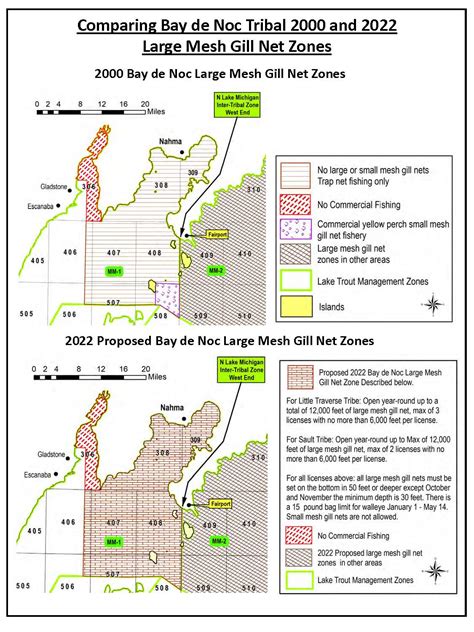 Map Comparison Bay De Noc 2000 Consent Decree And 2022 Proposed Consent Decree Large Mesh Gill