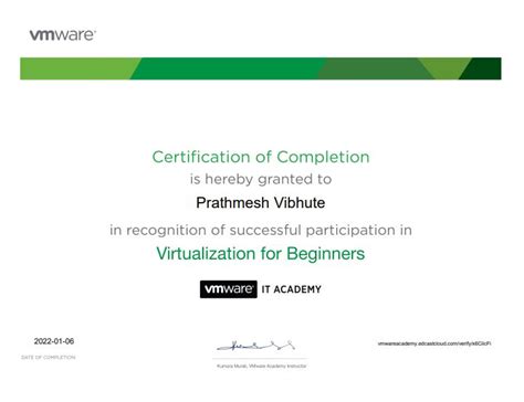 Vmware Virtualization Prathmesh Vibhute