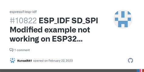 Espidf Sdspi Modified Example Not Working On Esp32 Module Idfgh 9455