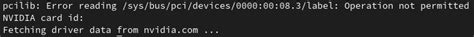 Nvidia Gpu Not Found Error Kernel Boot Graphics And Hardware